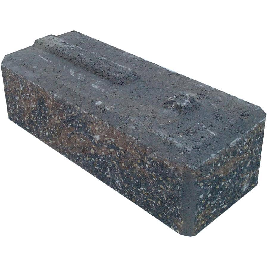 EXPOCRETE 8" x 6" x 12" Pisa Rustic Curved Retaining Wall Stone | Home ...