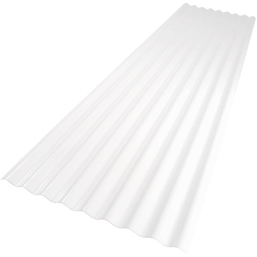 Panneau en PVC Palruf de 24 po x 12 pi, blanc Vicwest | Home Hardware