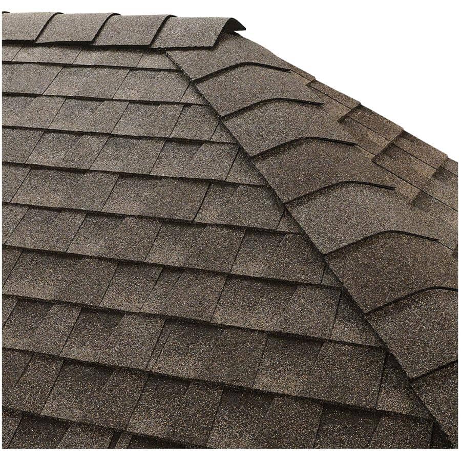 GAF Mission Brown Timbertex Ridge Cap Fibreglass Shingle | Home Hardware
