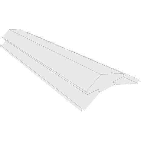 VICWEST 10' Galvanized #1200 Metal Ridge Trim | Home Hardware