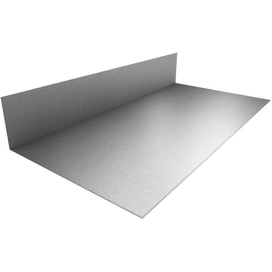BAILEY METAL PRODUCTS 18" x 6" x 3' Galvanized Metal Back Pan | Home ...