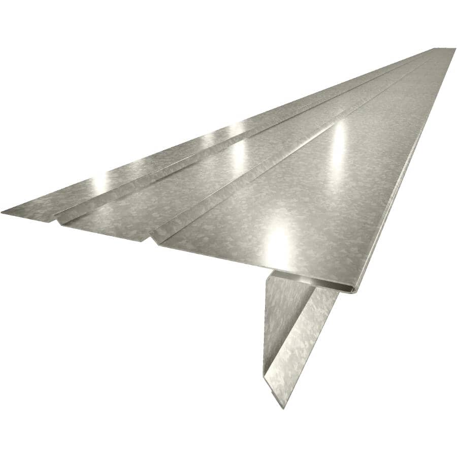 BAILEY METAL PRODUCTS 3" x 3/4" x 10' Galvanized Metal Gable/Rake ...