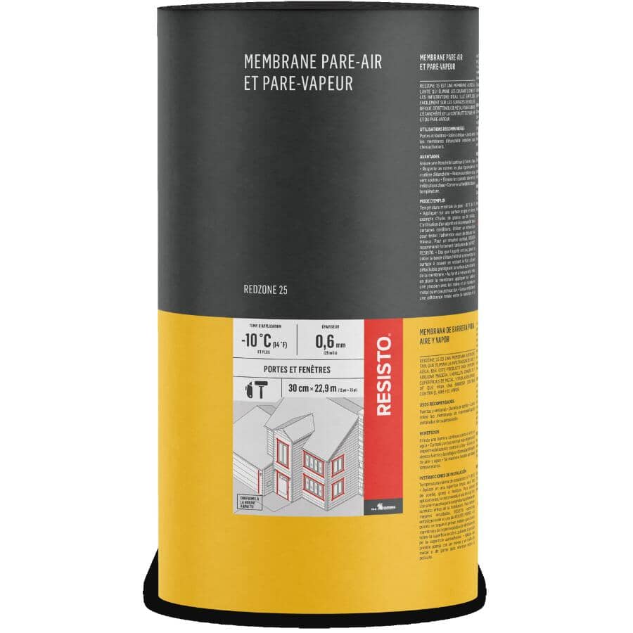 RESISTO 12" x 75' Red Zone 25mil Membrane | Home Hardware