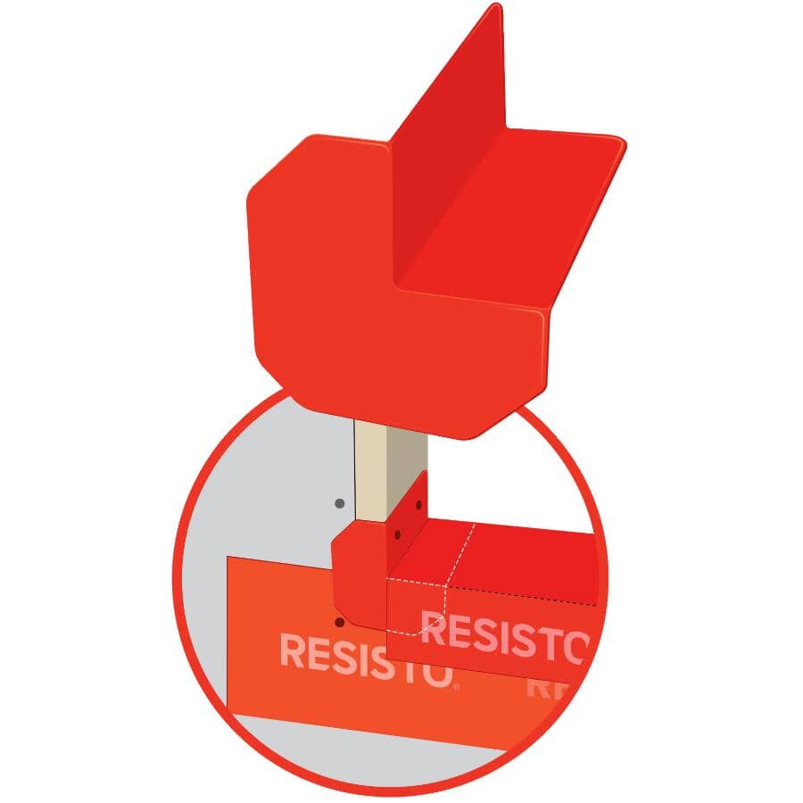 RESISTO Red Zone Corner Guard - Plastic | Home Hardware