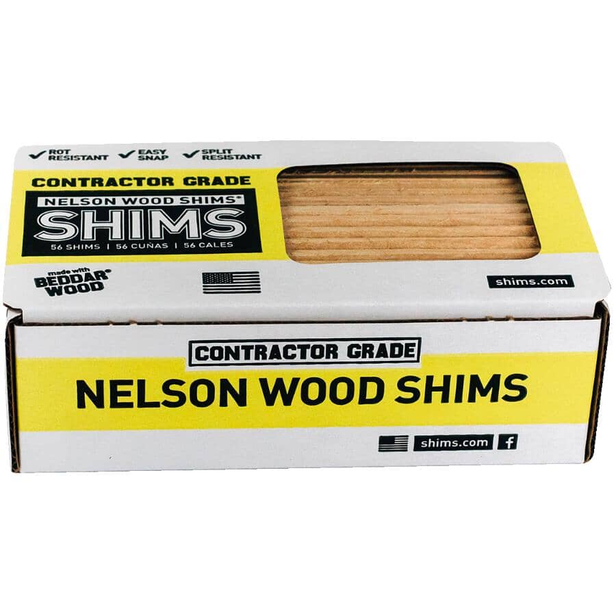 NELSON WOOD SHIMS 8" Contractor Beddar Wood Shims | Home Hardware