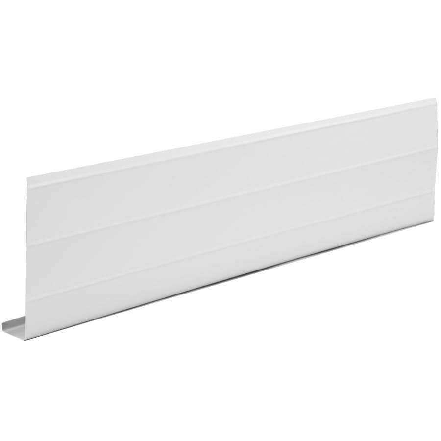 KAYCAN 1" x 6" x 10' Wolf White Ribbed Aluminum Fascia | Home Hardware