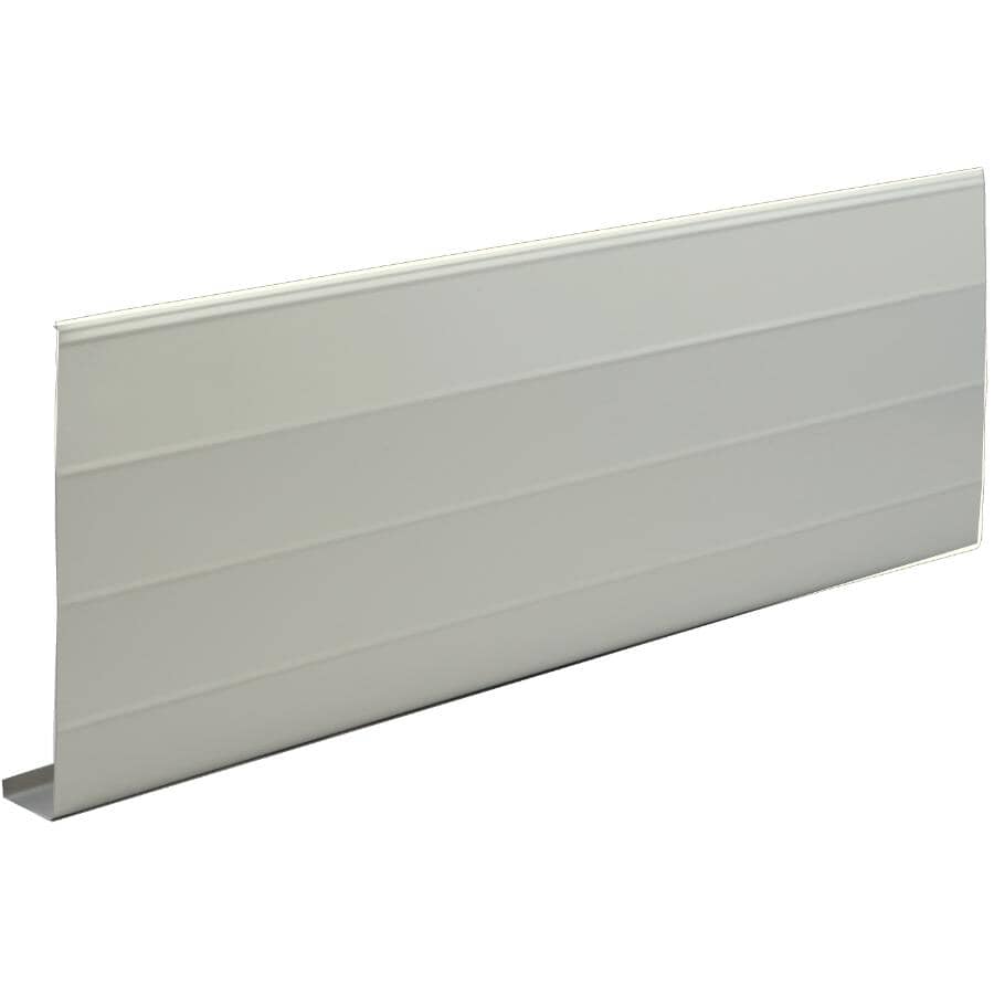 KAYCAN 1" x 8" x 10' Wolf White Ribbed Aluminum Fascia | Home Hardware