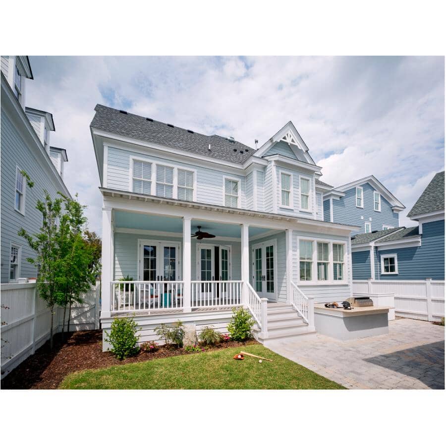 JAMES HARDIE 6-1/4" x 12' Light Mist Cedarmill HZ5 Cement Siding | Home ...