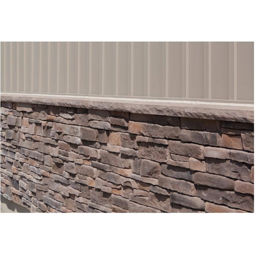 FUSION STONE 20" Cocoa Fusion Stone Sloped Sill Siding | Home Hardware