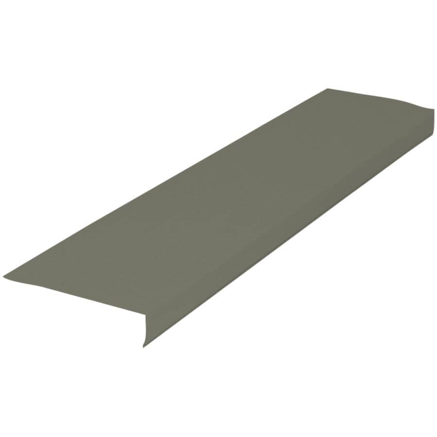 Gentek 1"x8"x10' Sable Ribbed Aluminum Fascia | Home Hardware