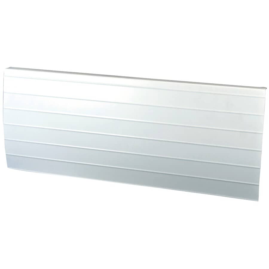 GENTEK 1" x 10" x 10' White Ribbed Aluminum Fascia | Home Hardware