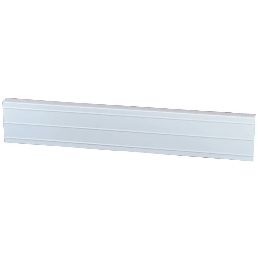 GENTEK 1" x 4" x 10' White Ribbed Aluminum Fascia | Home Hardware
