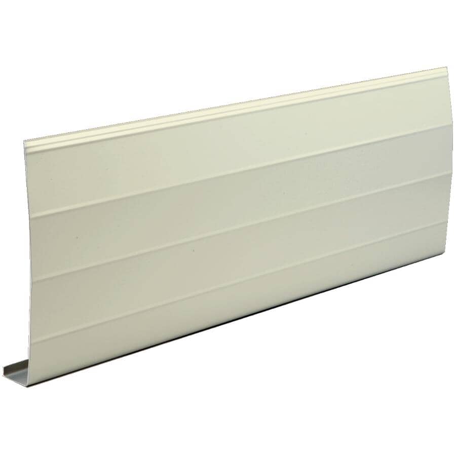 Fascia en aluminium nervuré de 1 pox8 pox9 pi 10 po, ivoire semi-lustré ...