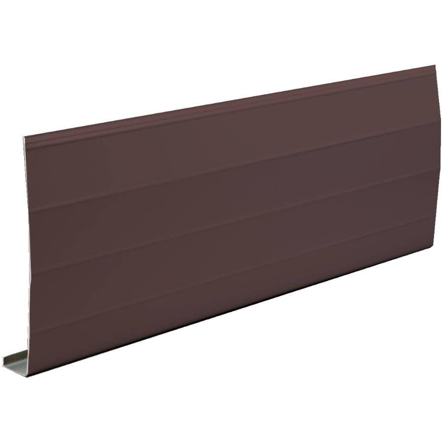 KAYCAN 1" x 8" x 9'10" Semi Gloss Chocolate Brown Ribbed Aluminum ...