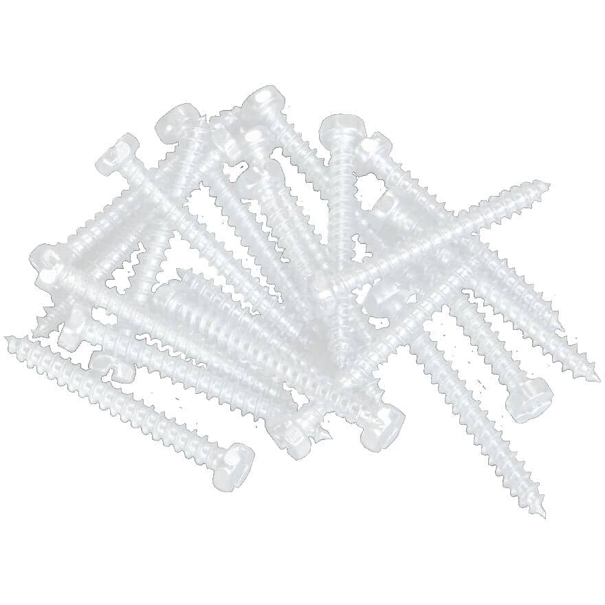 KAYCAN 100 Pack 8" x 1-1/4" White Robertson Pan Head Screws, for ...