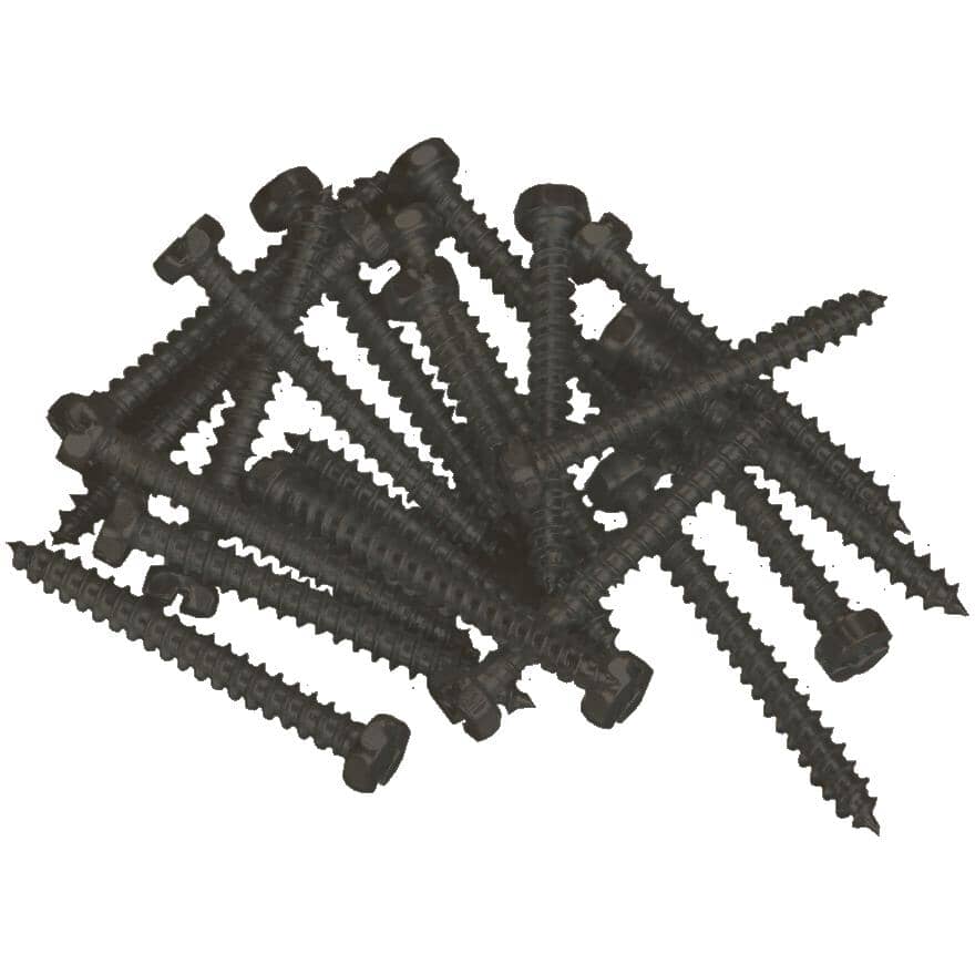 Kaycan 100 Pack 6"x5/8" Chocolate Brown Pan Head Screws, for Aluminum ...