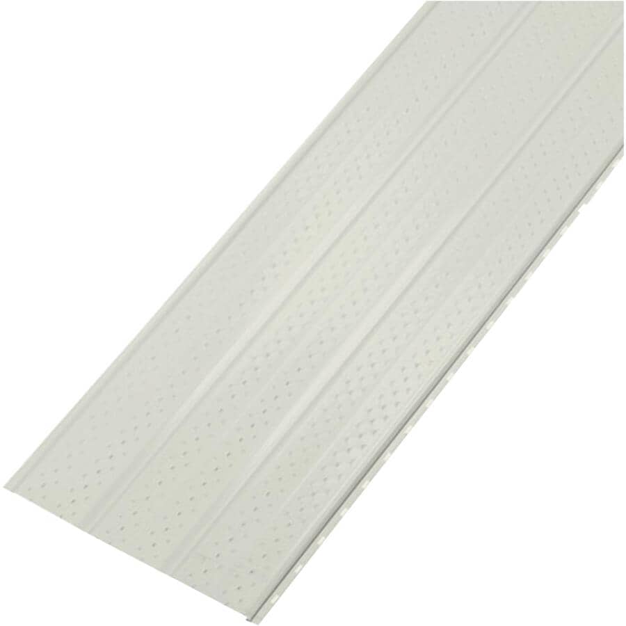 KAYCAN 16" x 12' Linen SP600V Vented Aluminum Soffit | Home Hardware