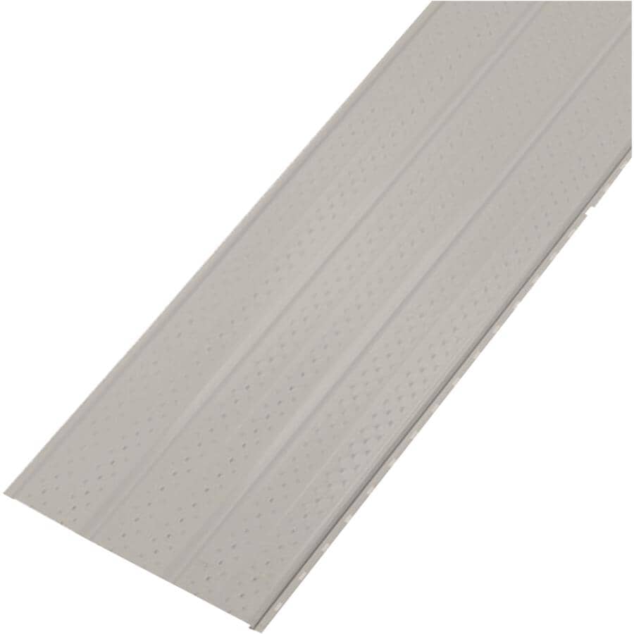 KAYCAN 16" x 12' Mocha SP600V Vented Aluminum Soffit | Home Hardware