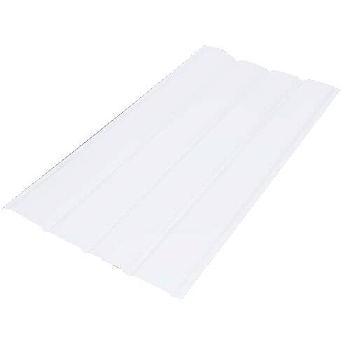 GENTEK 16" x 12' White 4 Panel Plain Aluminum Soffit | Home Hardware