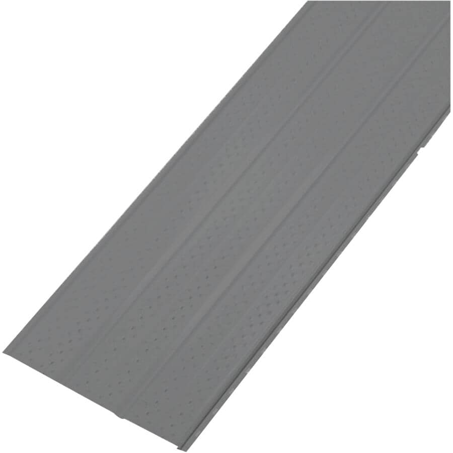 KAYCAN 16" x 12' Charcoal SP600V Vented Aluminum Soffit | Home Hardware