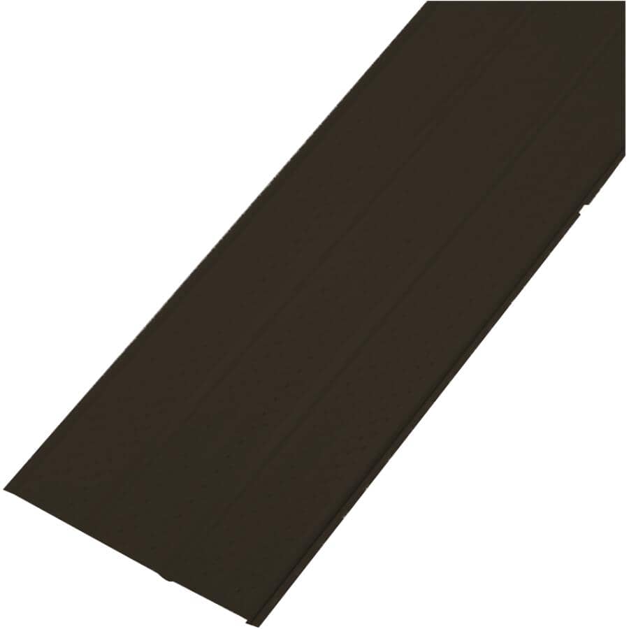 Soffite ventilé SP600V de 16 pox12 pi en aluminium, brun commercial ...