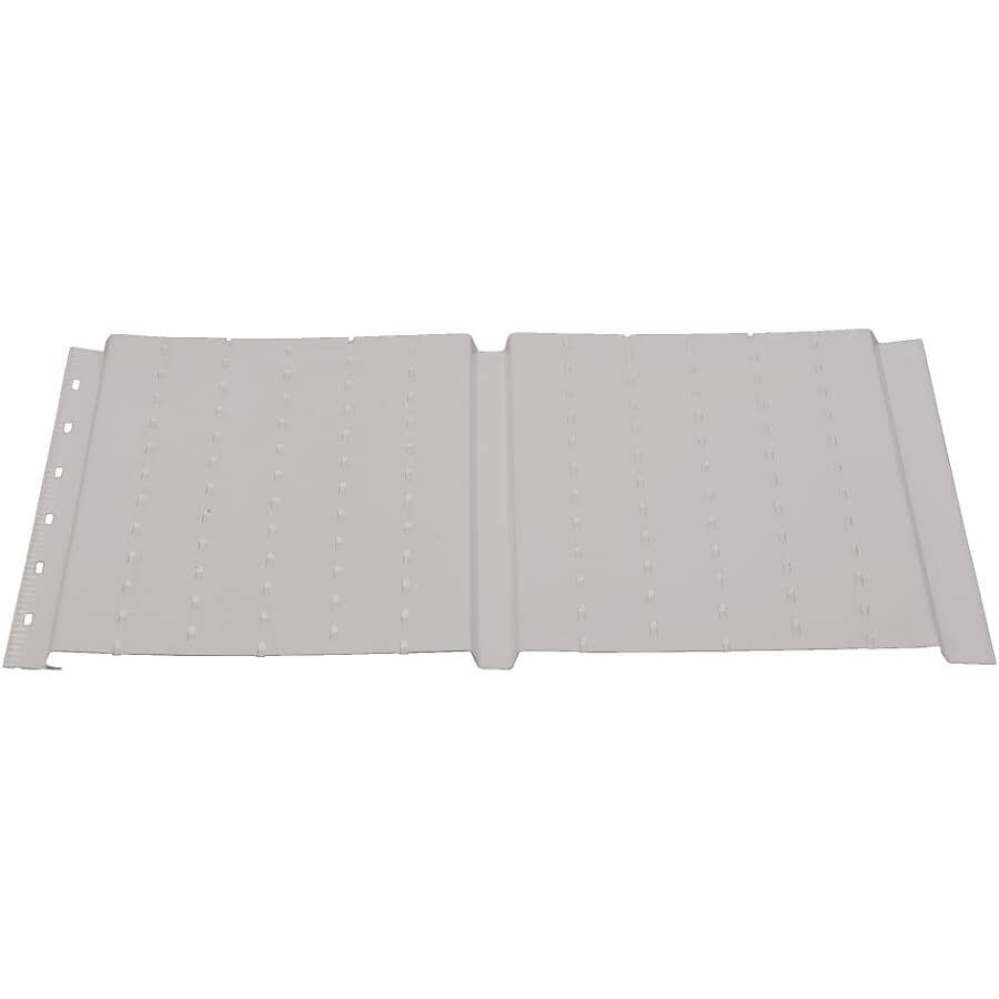 KAYCAN 16" x 12' Slate Grey SP600V Vented Aluminum Soffit | Home Hardware