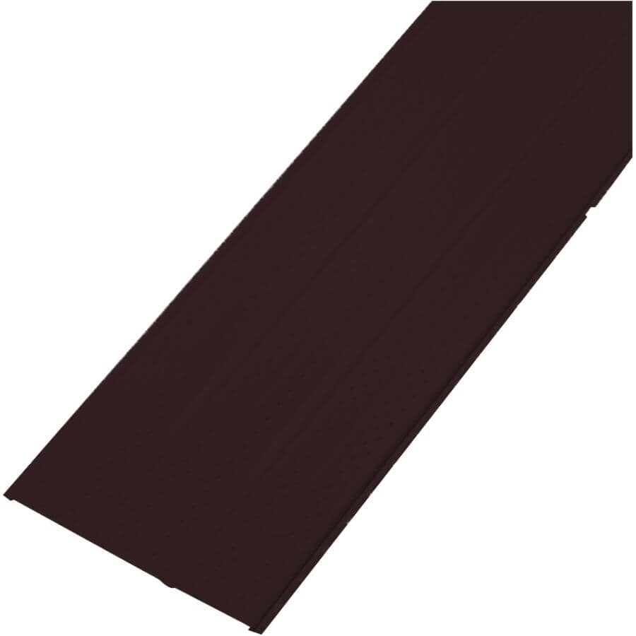 KAYCAN 16" x 12' Chocolate Brown Low Gloss SP600V Vented Aluminum ...