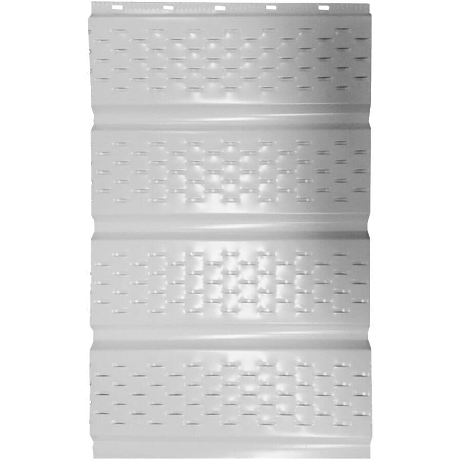 KAYCAN 16" x 12' Quad 4 Vented Aluminum Soffit | Home Hardware