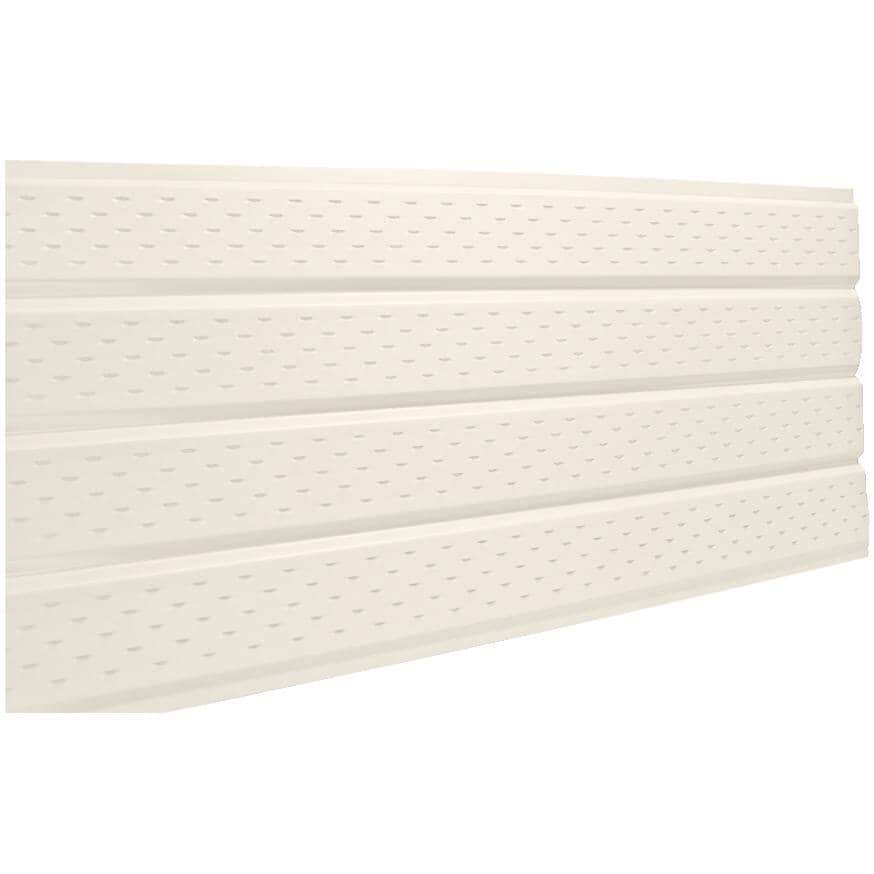 Gentek 16"x12' Sandstone 4 Panel Vented Aluminum Soffit | Home Hardware