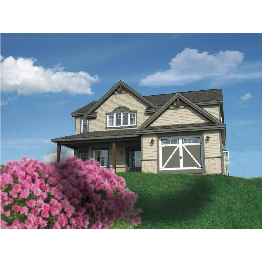 KAYCAN Double 4.5" Prova Dutch Lap Mocha Vinyl Siding | Home Hardware