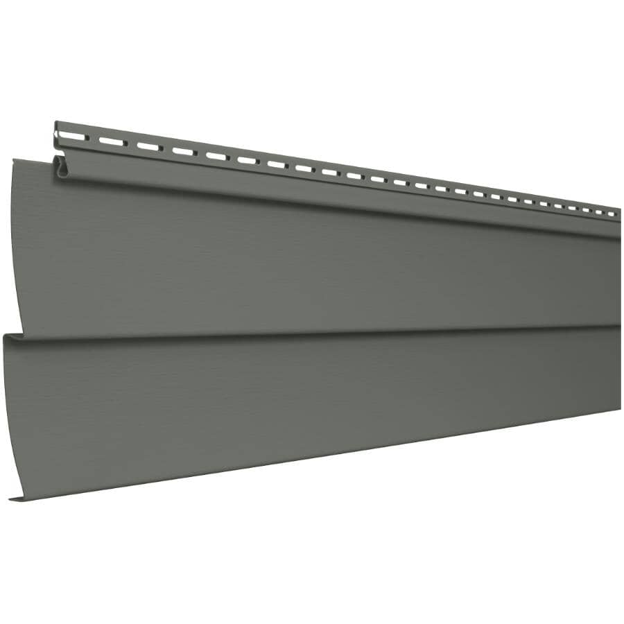 Gentek Double 4" Sequoia Windswept Smoke Vinyl Siding | Home Hardware