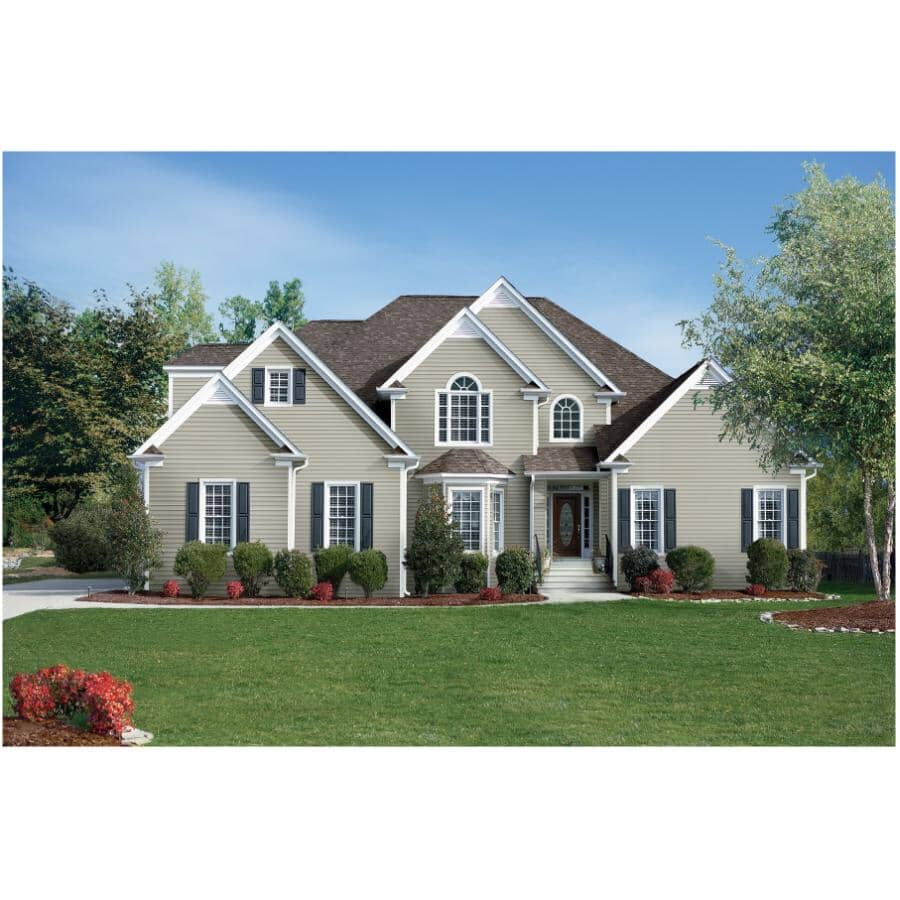 Gentek Double 4.5" Sequoia Pebble Vinyl Siding | Home Hardware