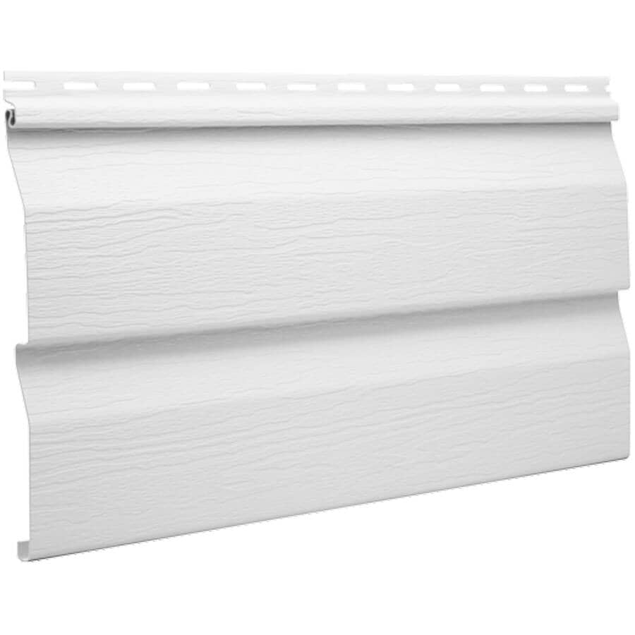 KAYCAN Double 4.5" Sierra White Vinyl Siding | Home Hardware
