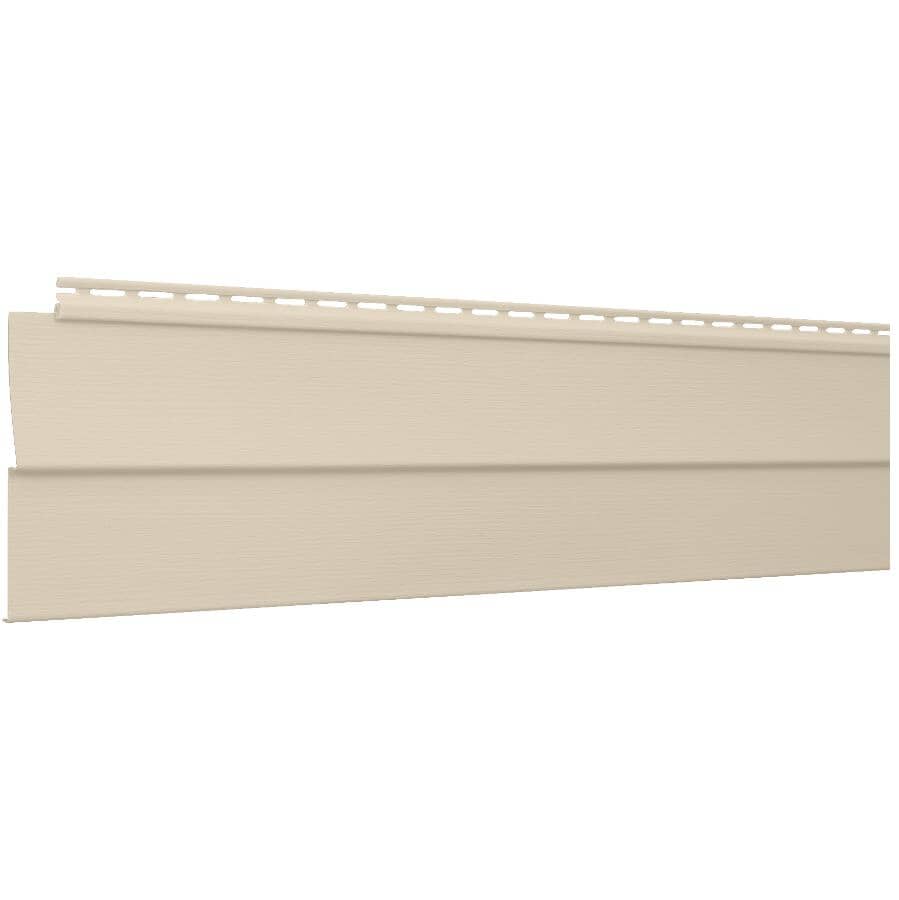 Gentek Double 4" Driftwood II Monterey Sand Vinyl Siding | Home Hardware