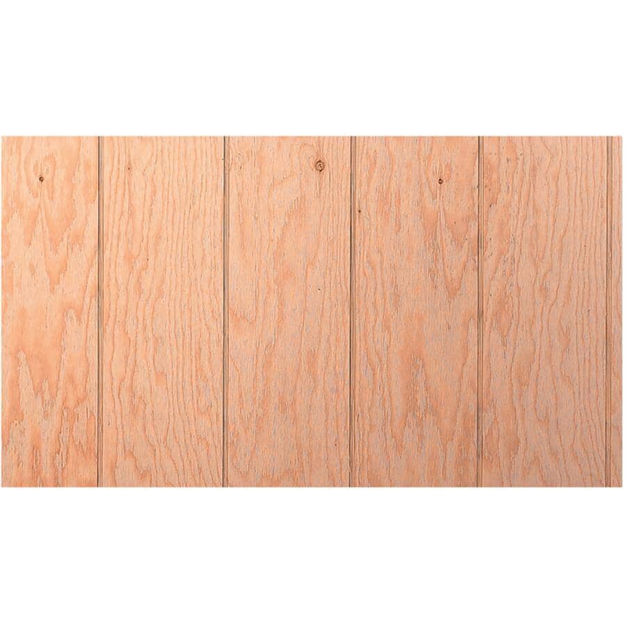 DOMAN 9.5mm x 4' x 8' Natural Chalet Panel Siding | Home Hardware
