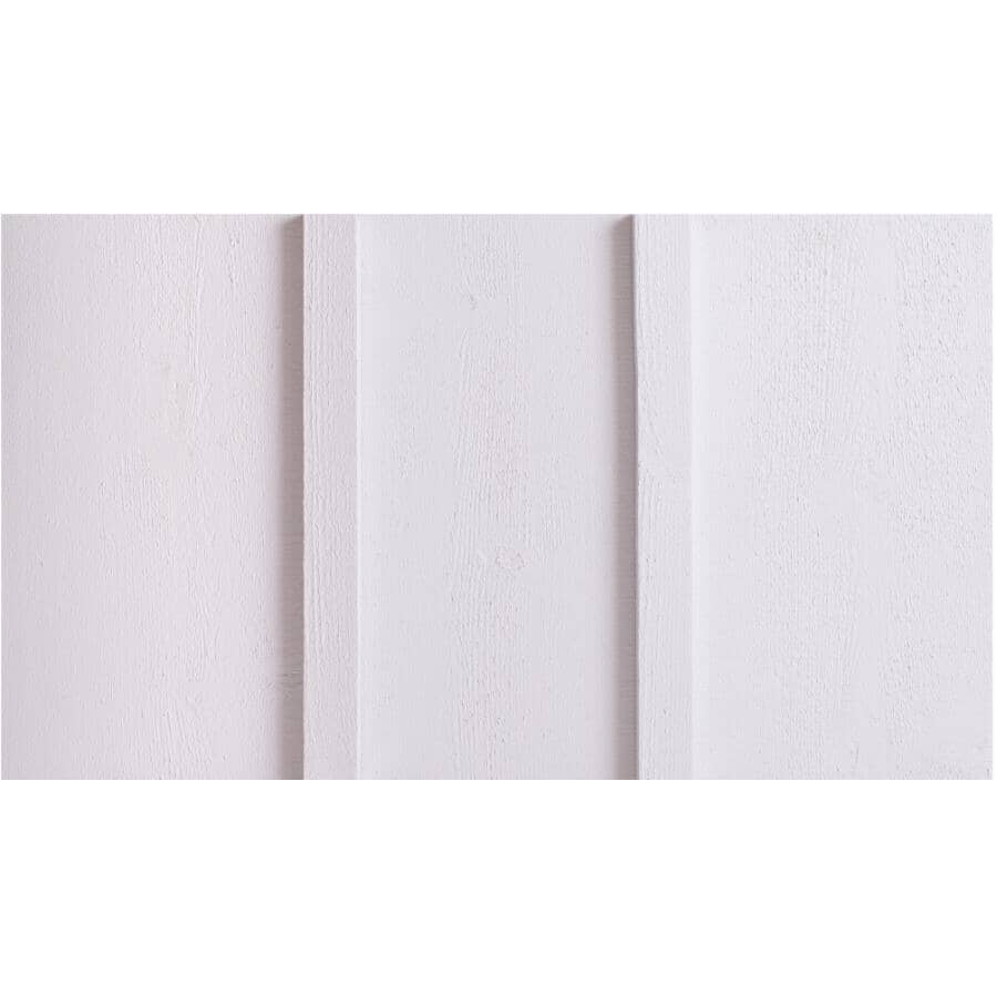Fraser Wood Siding 1"x2" Ultra White Batten Wood Siding, by Linear Foot ...