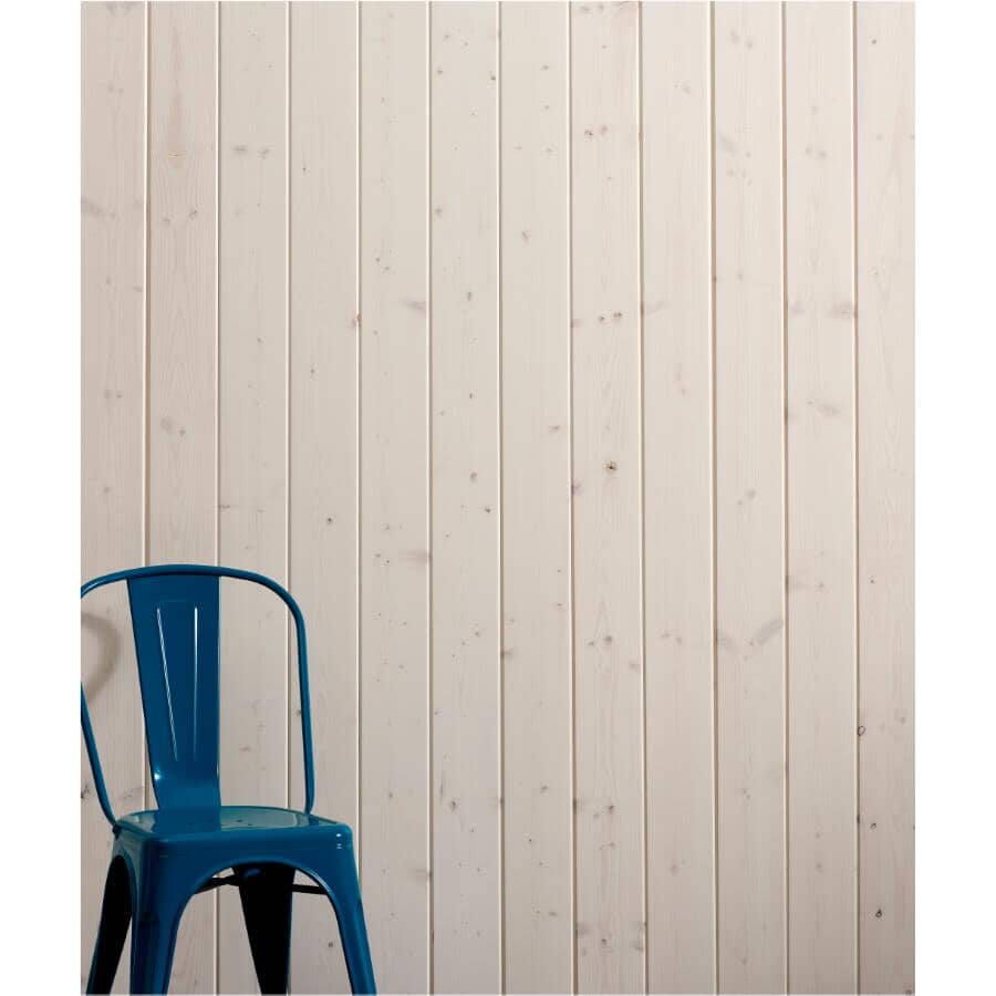 READY PINE 1" x 6" Pickled Pine Tongue and Groove Paneling, by Linear ...