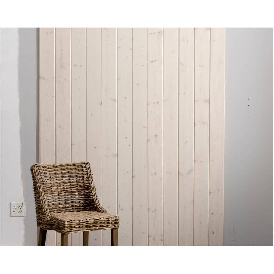 READY PINE 1" x 6" Pickled Pine Tongue and Groove Paneling, by Linear ...