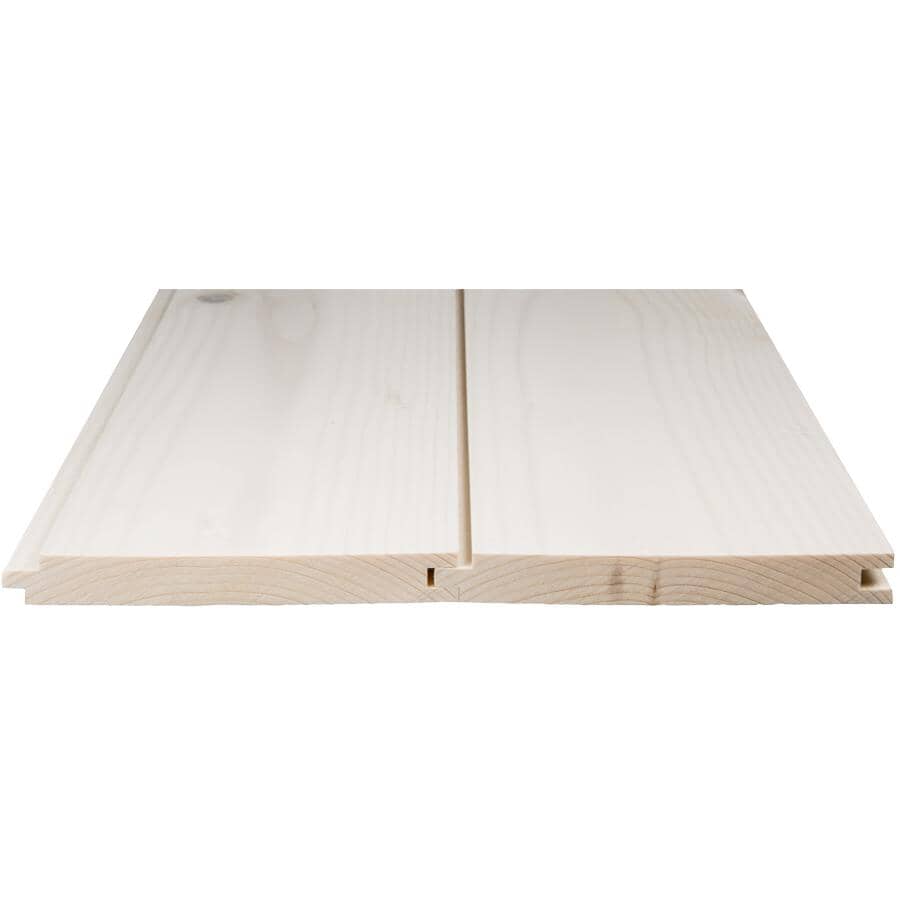 READY PINE 1" x 6" Pickled Pine Tongue & Groove Nickel Gap Paneling ...