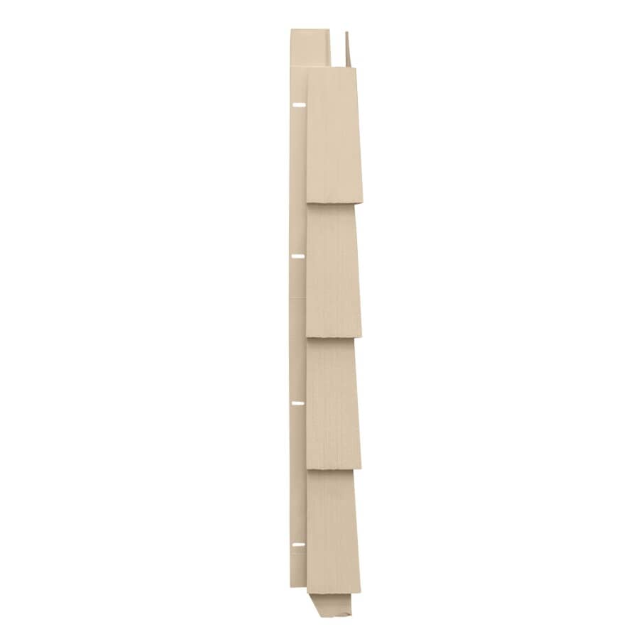 Kaycan 28" Perfection Tan Outside Corner Vinyl Trim | Home Hardware