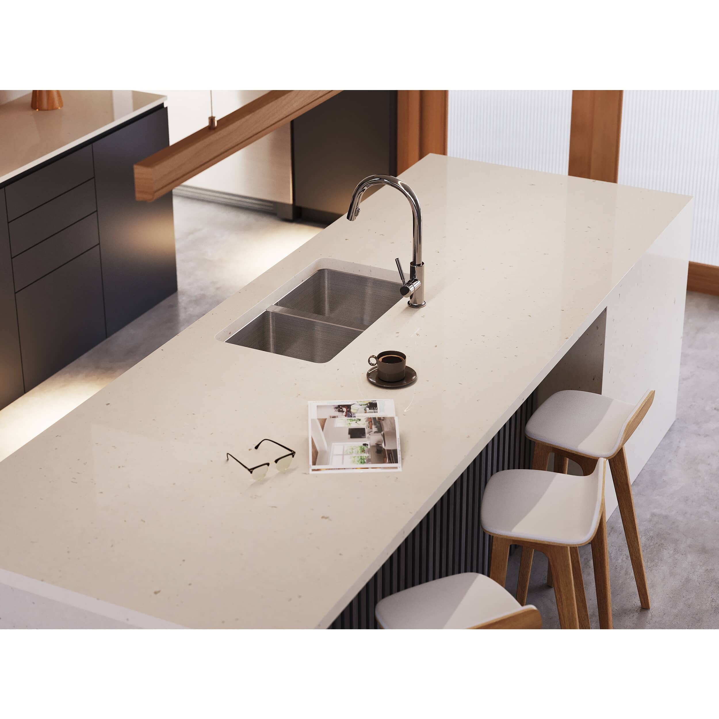 CAESARSTONE Misty Carrera Quartz Countertop | Home Hardware