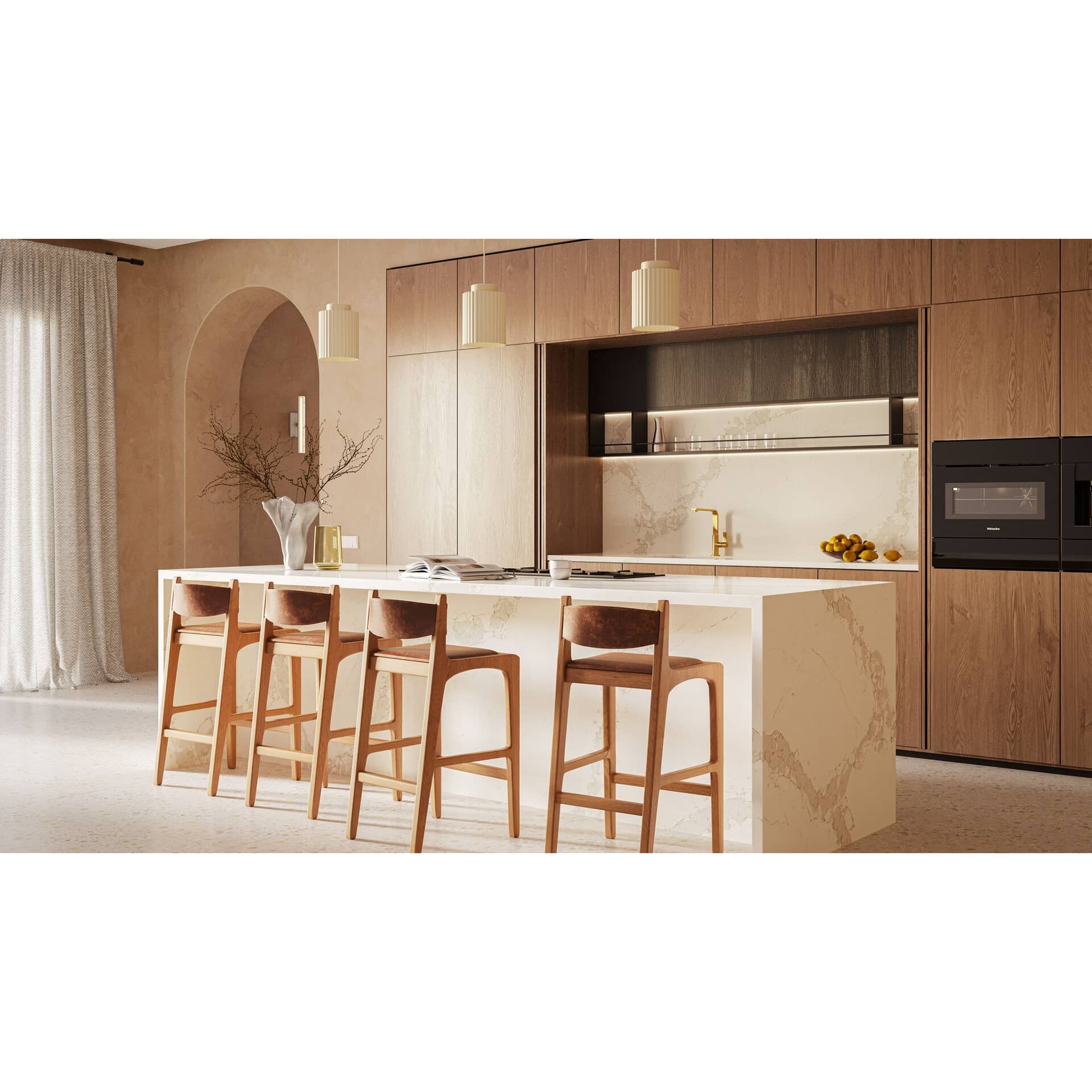 CAESARSTONE Calacatta Nectar Quartz Countertop | Home Hardware