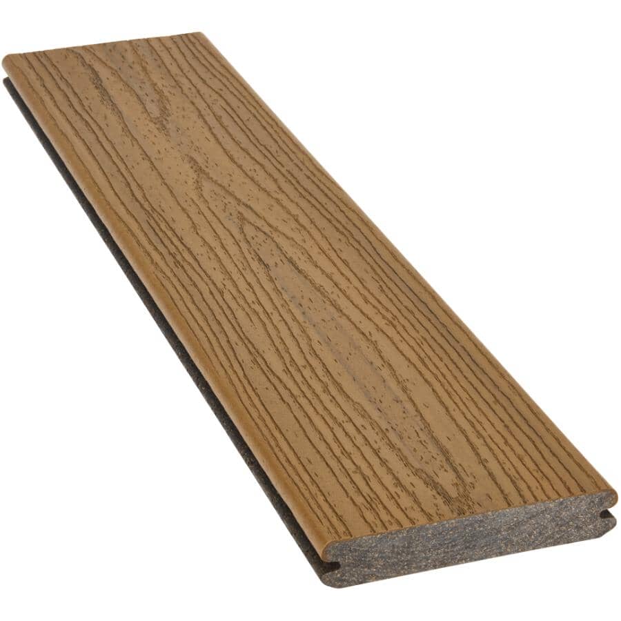 TREX 1" x 5-1/2" x 16' Transcend Havana Gold Grooved Edge Decking ...
