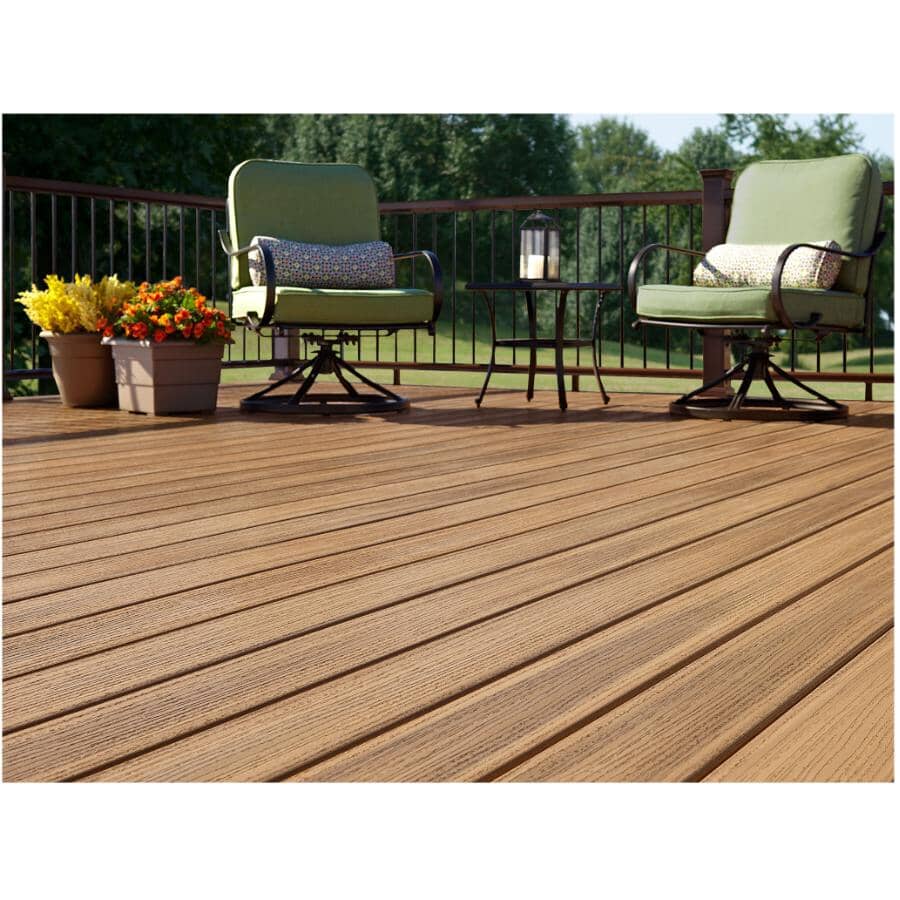 FIBERON Paramount Brownstone Grooved Decking | Home Hardware