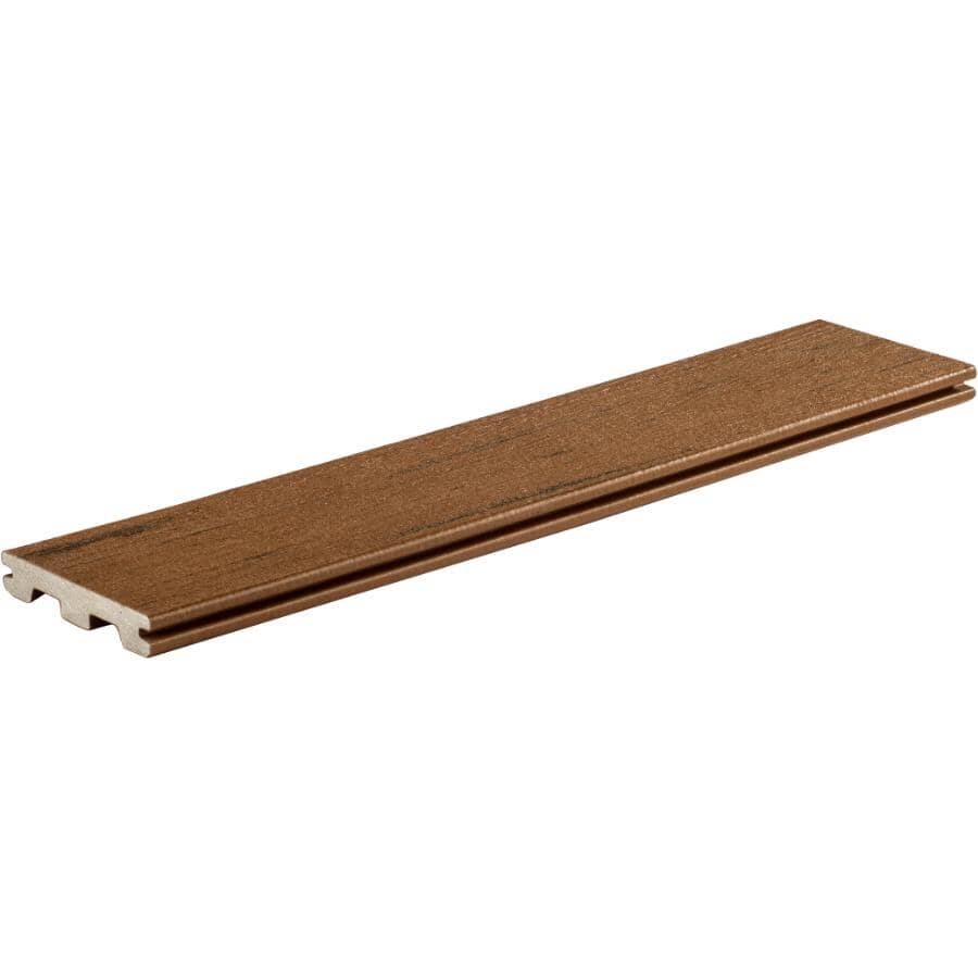 TIMBERTECH 1" x 5-1/2" x 20' Brown Oak Grooved Edge Deck Board | Home ...