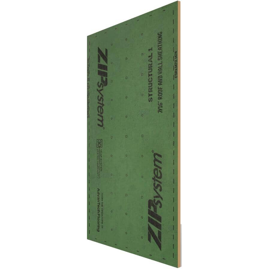 ZIP SYSTEM 7/16" x 48" x 96" Tongue & Tongue Wall Sheathing Panel ...
