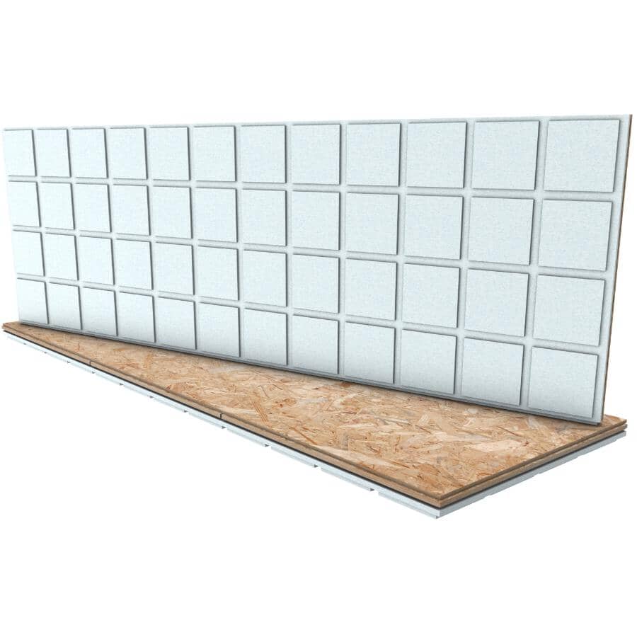 INSULFLOOR 15.5" x 47.5" x 1" (25.4 mm) ThermoSmart Subfloor Panel ...