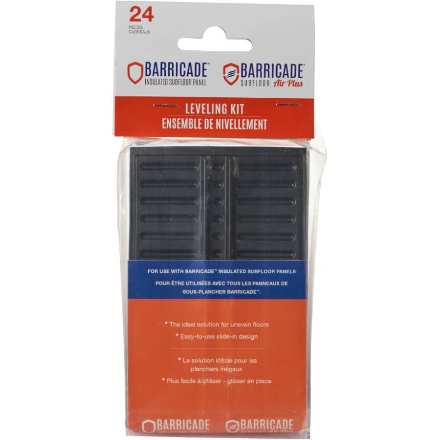 BARRICADE 24 Piece Subfloor Panel Leveling Kit | Home Hardware