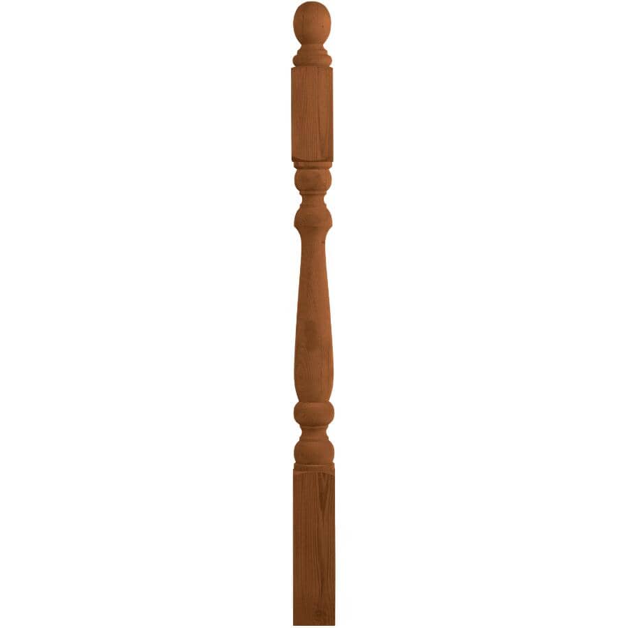 undefined 4" x 4" x 48" Terra Pressure Treated Colonial Ball Top Post ...