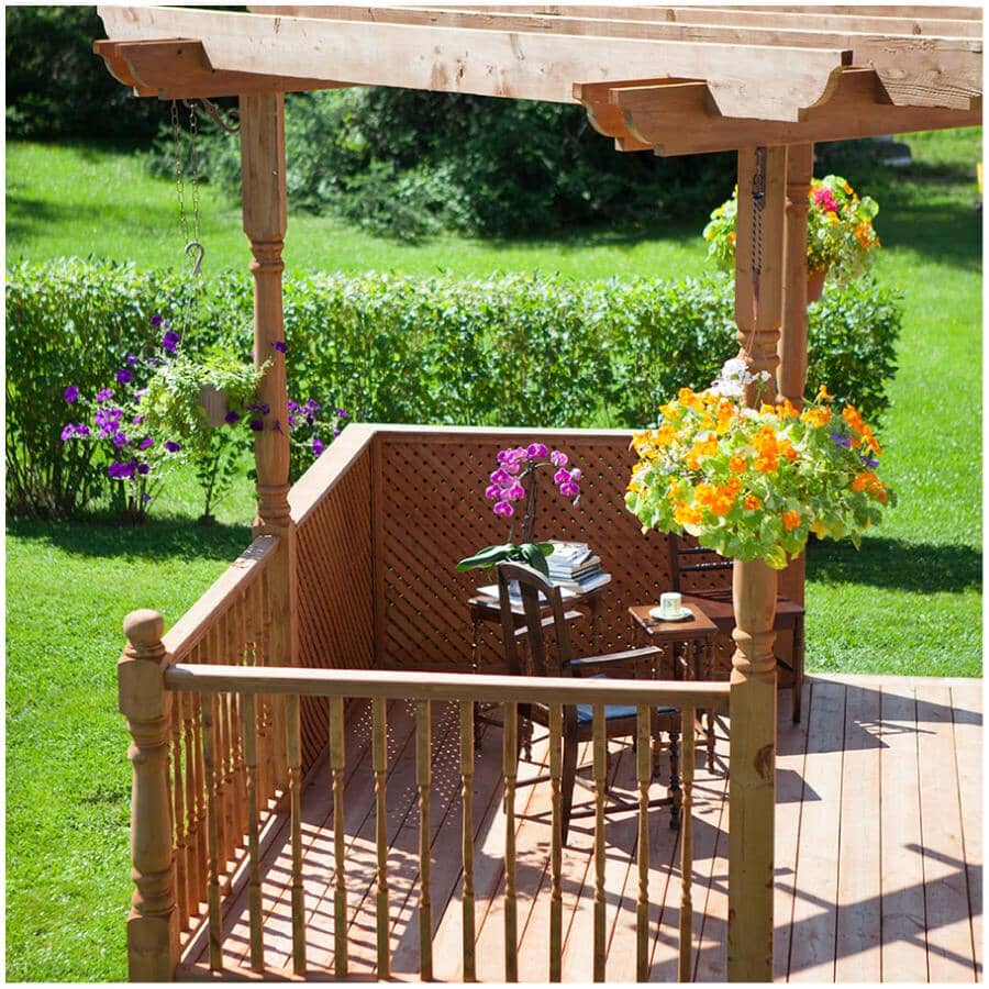 4" x 4" x 48" Terra Pressure Treated Colonial Ball Top Post | Home Hardware